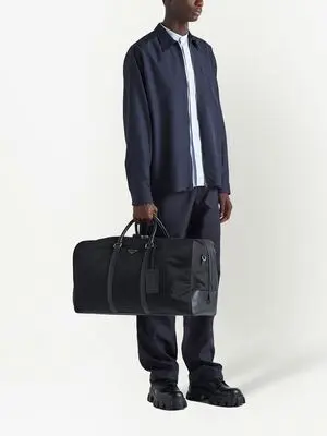 Prada Logo-patch Duffle Bag
