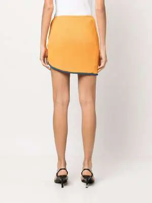 DIESEL® Ribbed-knit Asymmetric Mini Skirt