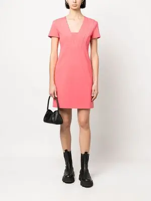 BOSS Square Neck Short Dress