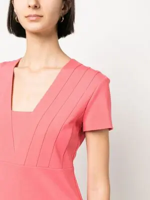 BOSS Square Neck Short Dress