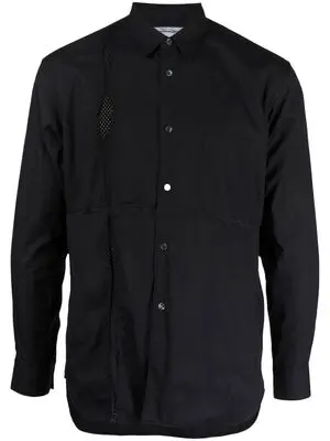 Comme Des Garçons Panelled-design Cotton Shirt