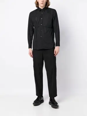Comme Des Garçons Panelled-design Cotton Shirt