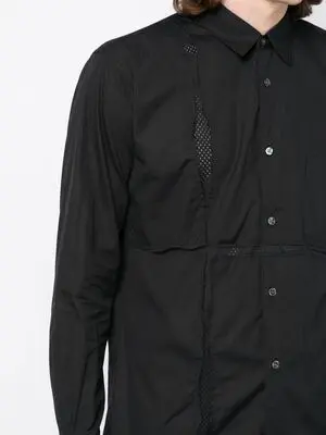 Comme Des Garçons Panelled-design Cotton Shirt