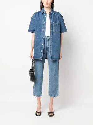 SLVRLAKE Short-sleeved Denim Shirt