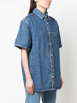 SLVRLAKE Short-sleeved Denim Shirt