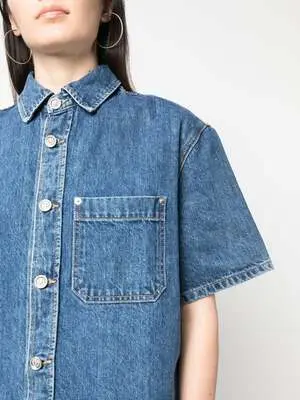 SLVRLAKE Short-sleeved Denim Shirt