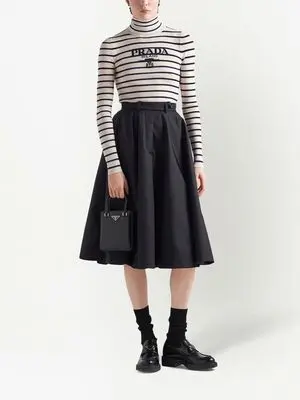 Prada Logo-intarsia Striped Jumper