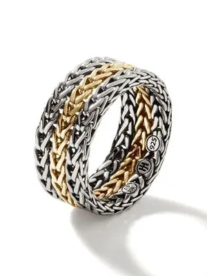 John Hardy 18kt Yellow Gold Classic Chain Band Ring