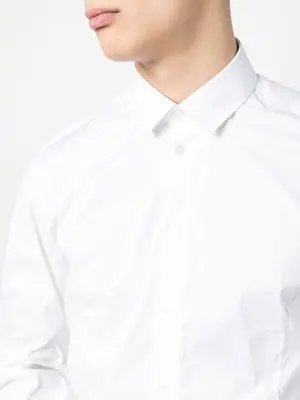 Patrizia Pepe Slim-cut Long-sleeve Shirt - White