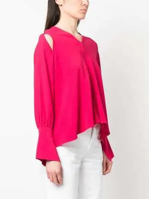 Erika Cavallini V-neck Blouse - Pink