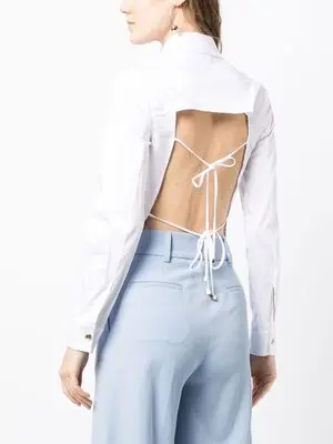 Elisabetta Franchi Backless Button-front Shirt