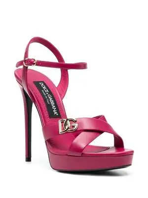 Dolce & Gabbana Logo-plaque Platform Sandals