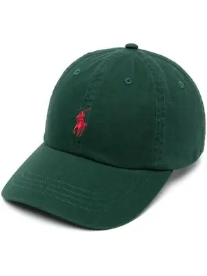Ralph Lauren Embroidered-logo Cotton Cap Green