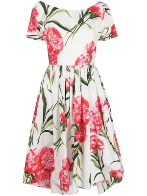 DOLCE & GABBANA Floral-Print Cotton Dress