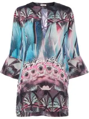 VICEDOMINI Printed Tunic Dress