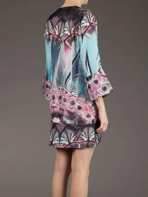 VICEDOMINI Printed Tunic Dress