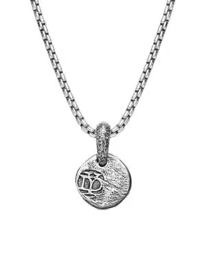 David Yurman Sterling Shipwreck Coin Amulet - Silver