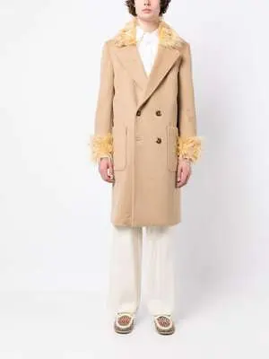 LATE CHECKOUT Wool Double-breasted Coat