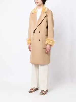 LATE CHECKOUT Wool Double-breasted Coat