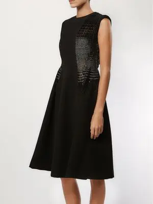 Noir Kei Ninomiya Beaded Panel Flared Dress