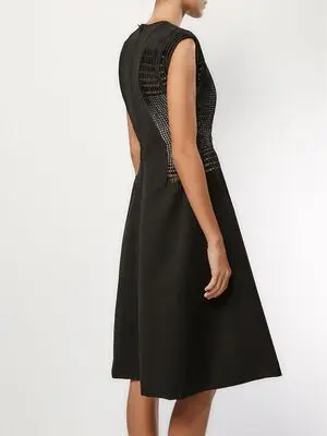 Noir Kei Ninomiya Beaded Panel Flared Dress