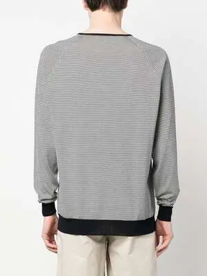 LARDINI Horizontal-stripe Crew Neck Jumper