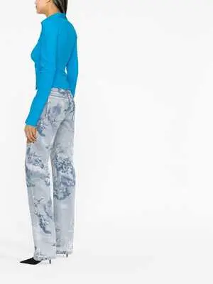 Off-White Sleek Long-sleeved Shirt - Blue