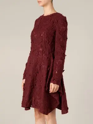 Giambattista Valli Lace Embroidery Dress