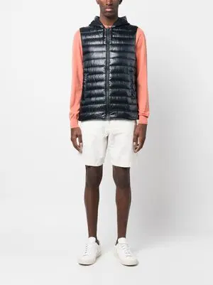 Herno Padded Hooded Gilet - Blue