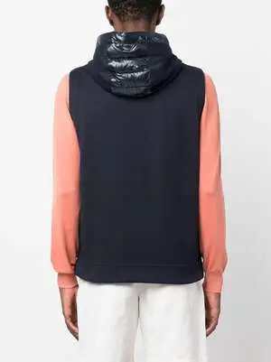 Herno Padded Hooded Gilet - Blue
