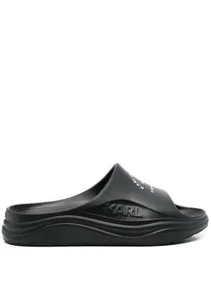 Karl Lagerfeld Logo-print Rubber Slides