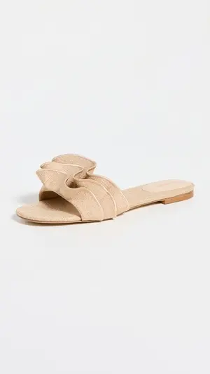 Larroude Ivy Ruffle Sandals