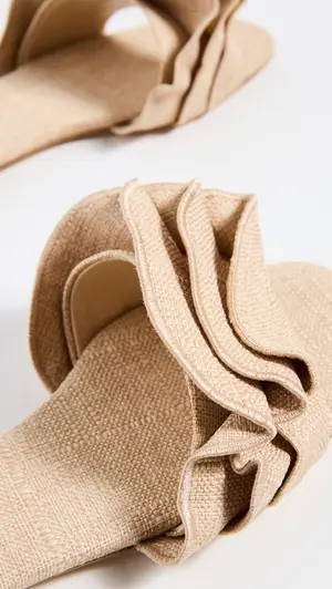Larroude Ivy Ruffle Sandals