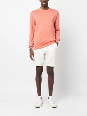 Boglioli Fine Knit Cotton Jumper - Orange