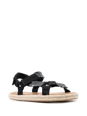 MAISON MARGIELA Patchwork Hiking Sandals - Black