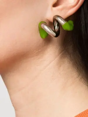 Sunnei Colour-block Wrap Earrings