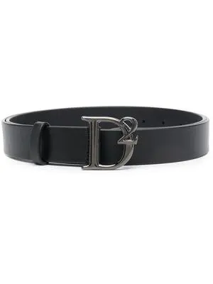 Dsquared2 Logo-buckle Leather Belt - Black