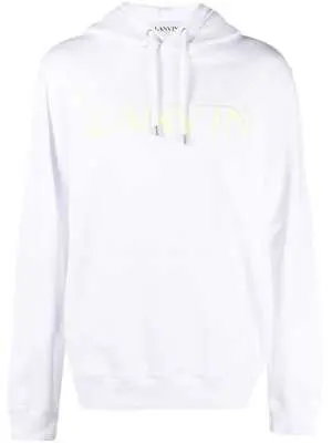 LANVIN Embroidered Logo Hoodie - White