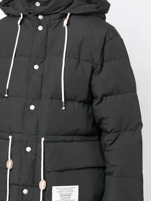 NEIGHBORHOOD Drawstring-fastened Padded Jacket - Black
