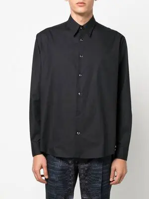 Roberto Cavalli Logo Print Cotton Shirt