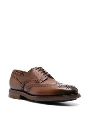 Santoni Leather Derby Shoes