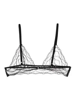 Kiki De Montparnasse Mon Cheri Lace Soft Bra - Black