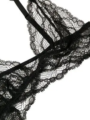 Kiki De Montparnasse Mon Cheri Lace Soft Bra - Black