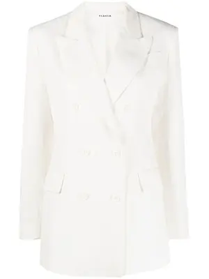P.a.r.o.s.h Double-breasted Blazer - White