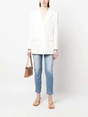 P.a.r.o.s.h Double-breasted Blazer - White