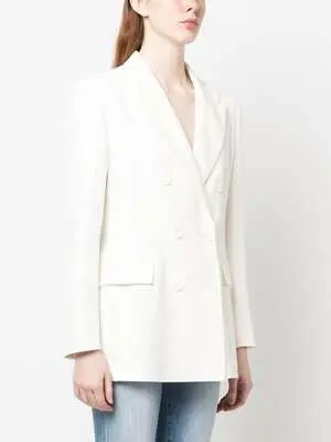 P.a.r.o.s.h Double-breasted Blazer - White