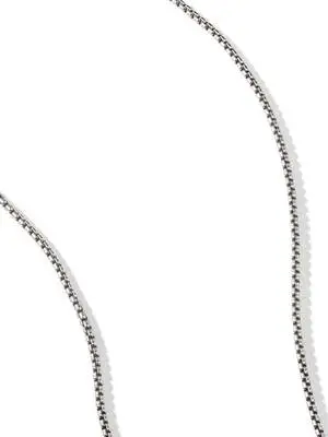 David Yurman 14kt Yellow Gold And Sterling Box Chain Necklace