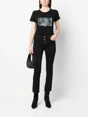 Liu Jo Cotton/modal Blend Cropped Jeans