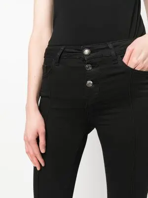 Liu Jo Cotton/modal Blend Cropped Jeans
