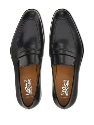 FERRAGAMO Slip-on Leather Penny Loafers